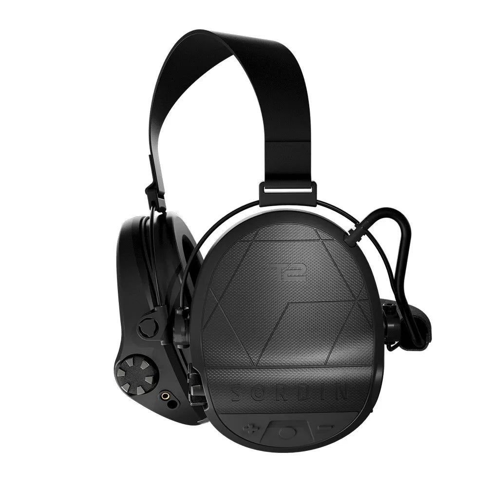 Casque anti-bruit Suprême T2 noir serre-nuque tissu noir — SOLDAT.FR