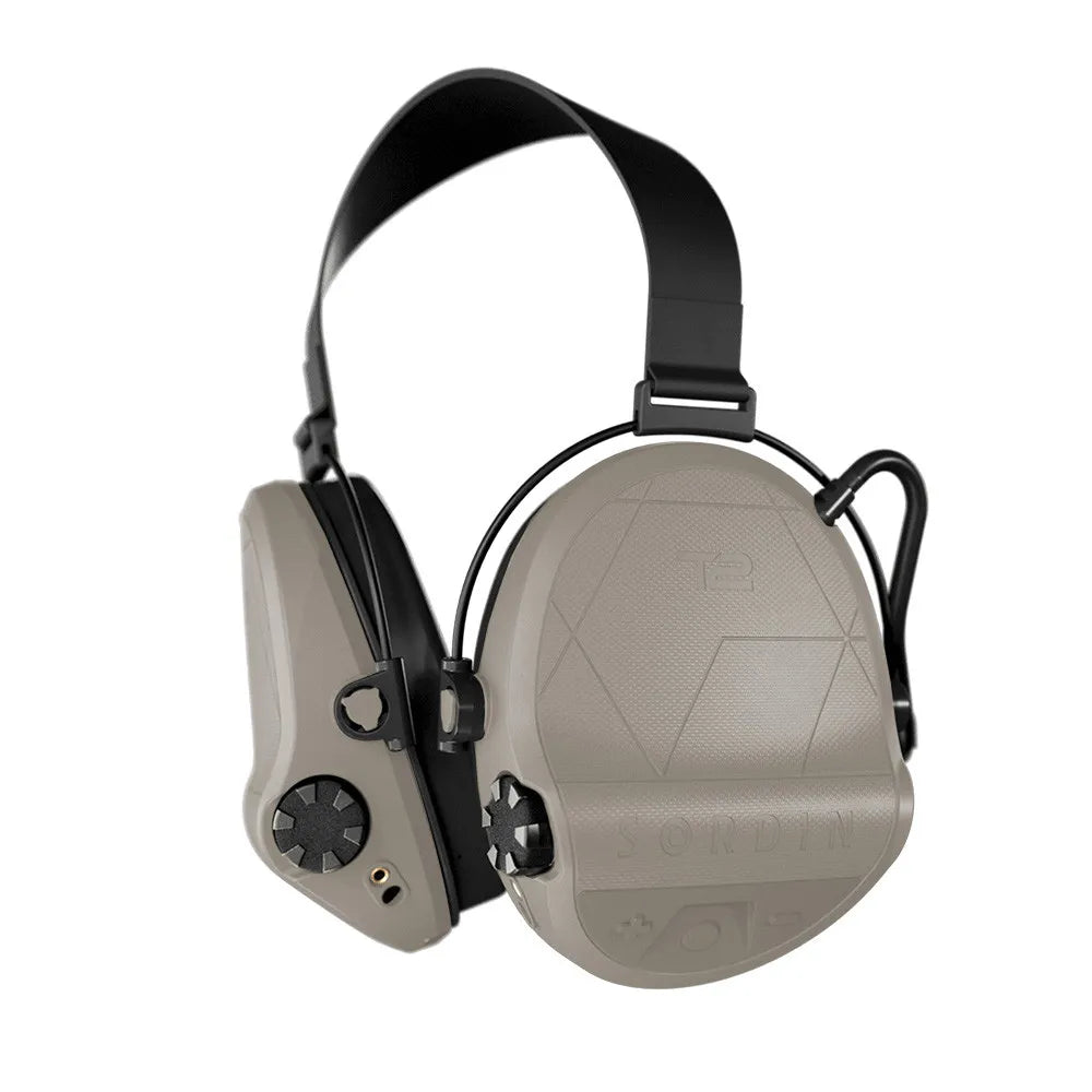 Casque anti-bruit Suprême T2 tan serre-nuque tissu noir — SOLDAT.FR