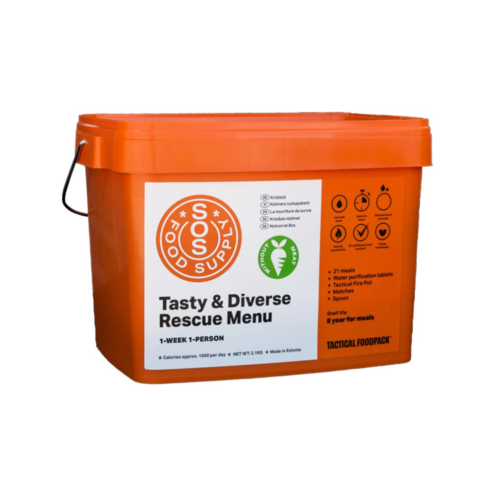 Ration militaire pack semaine S.O.S sans viande - 21 repas ...