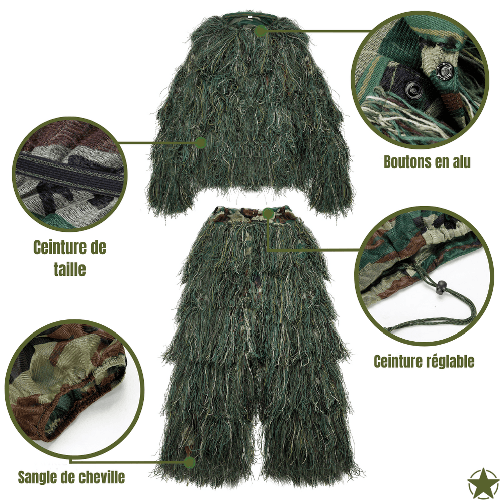Tenue de Camouflage Militaire Professionnal Woodland - SOLDAT.FR
